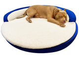 Round Sherpa Top Bolster Bed Covers | Bully Beds